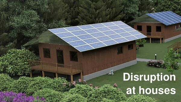 Disruption at houses